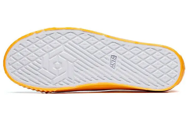 ANTA Canvas High-top Sneakers - White/yellow/blue