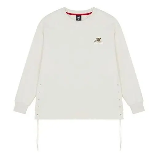 NEW BALANCE Long Sleeve Top - White/red