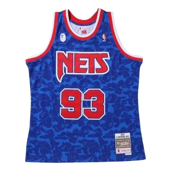 A BATHING APE Mitchell & Ness Nets Jersey - Blue