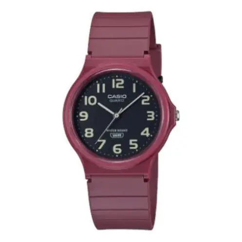 Casio Analog Watch With Resin Strap - Purplered