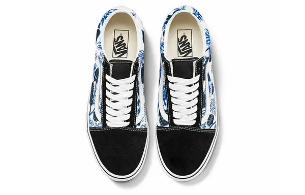 VANS Old Skool Floral Low Top Sneakers - Blue