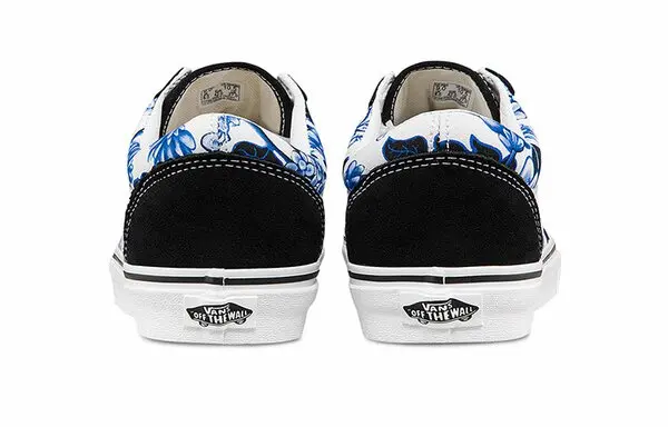 VANS Old Skool Floral Low Top Sneakers - Blue