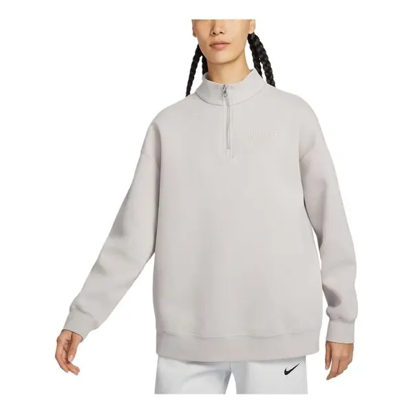 Nike Quarter-zip Top - Lt Iron Ore