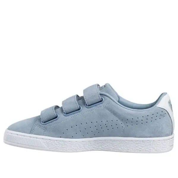 PUMA Basket Classic Strap Sneakers - Grey/blue