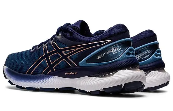 Asics Gel-nimbus 22 Wide Athletic Shoes - Dark Blue