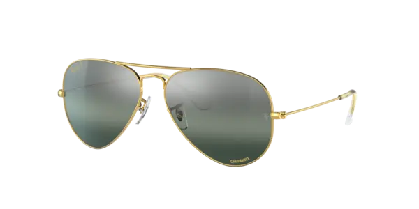 Ray-ban Aviator Polarized+ Lenses Sunglasses - Silver,blue Polarized+