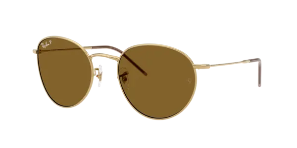 Ray-ban Round Frame Sunglasses - Polarized Brown
