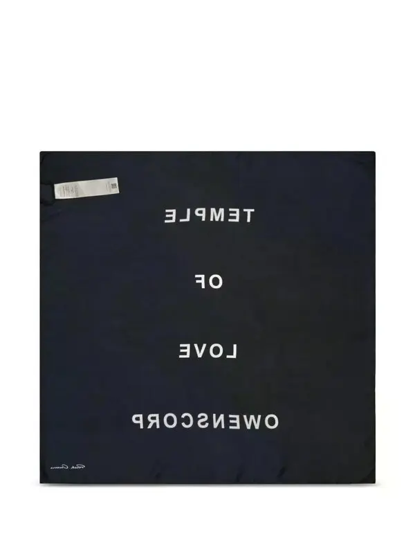 Rick Owens Slogan-print Scarf