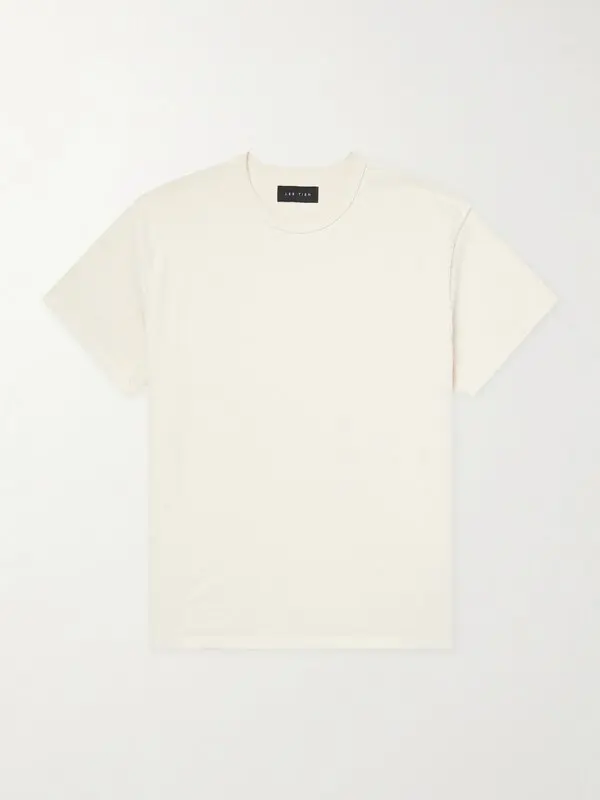 LES TIEN Inside Out Lightweight Combed Cotton-jersey T-shirt