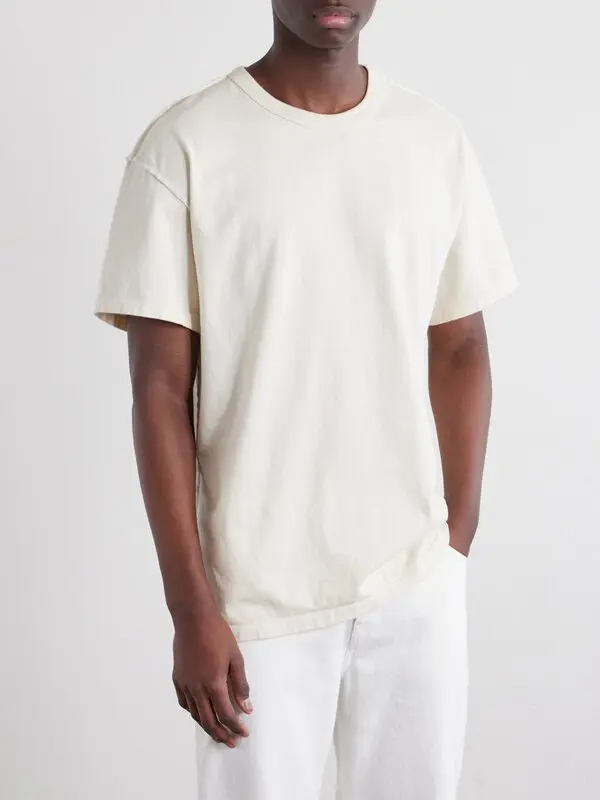 LES TIEN Inside Out Lightweight Combed Cotton-jersey T-shirt