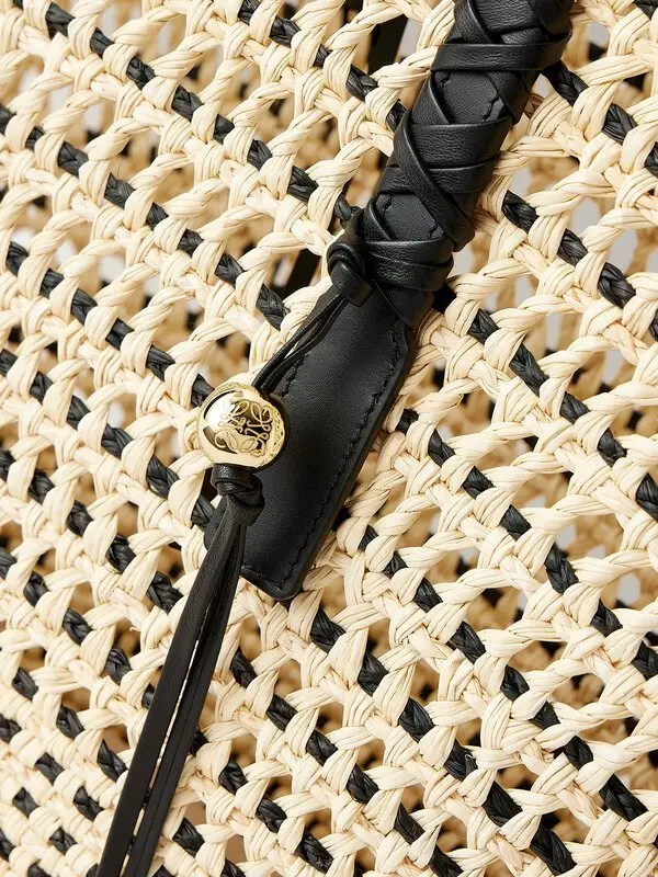 Loewe Braided Raffia Tote Bag