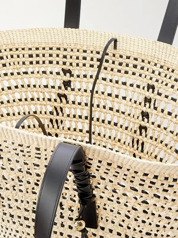Loewe Braided Raffia Tote Bag