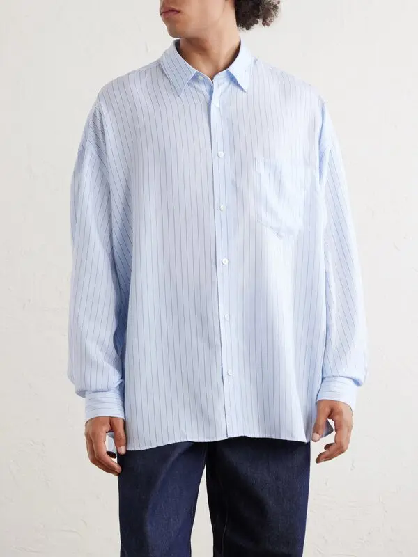 Acne Studios Pinstriped Lyocell Shirt