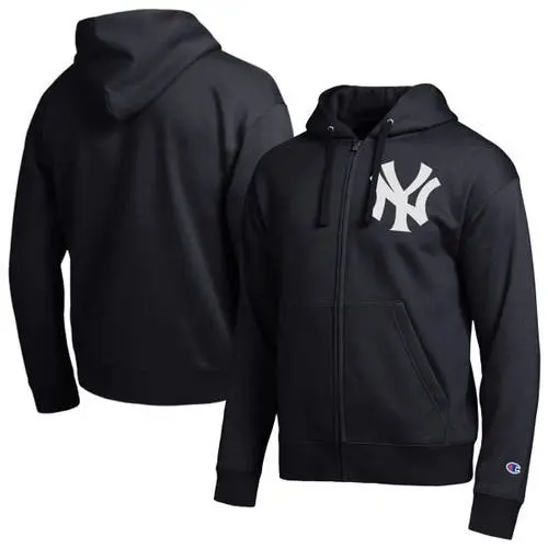 Champion New York Yankees All-star Full-zip Hoodie - Black