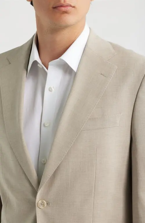 BOSS Huston Virgin Wool Blend Sportcoat - Open Beige