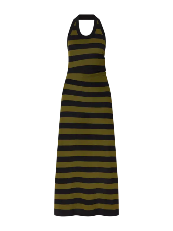 Proenza Schouler Fran Striped Cotton-knit Midi Dress - Multi