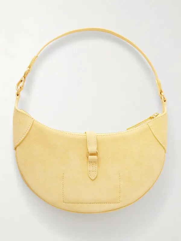 Polo Ralph Lauren Suede Shoulder Bag - Yellow