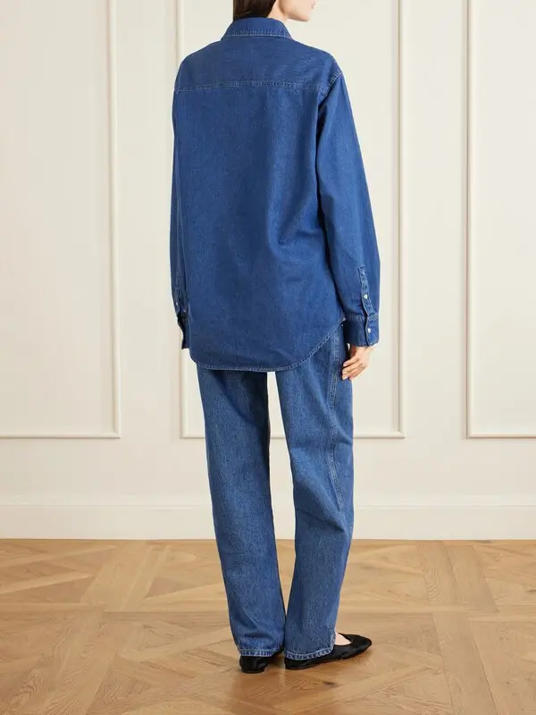 Matteau Denim Shirt With Mother-of-pearl Buttons