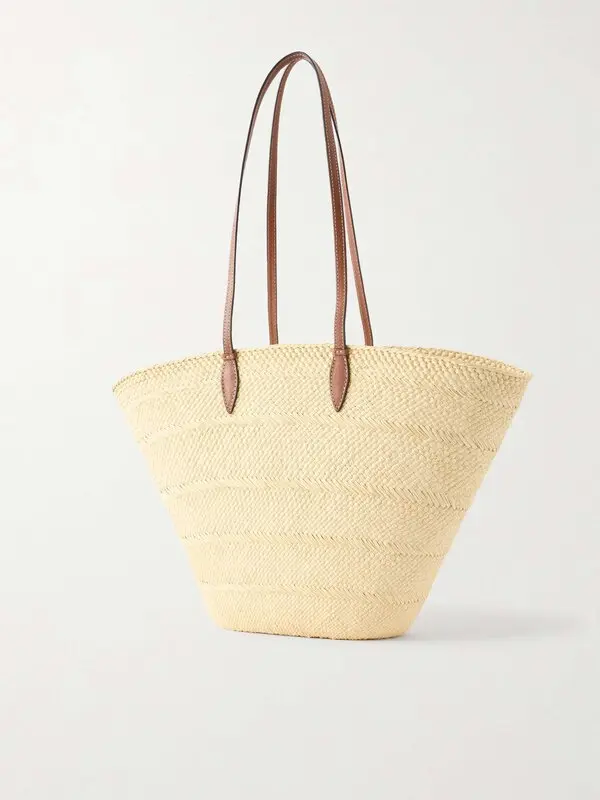 HUNTING SEASON Trapeze Basket Raffia Tote