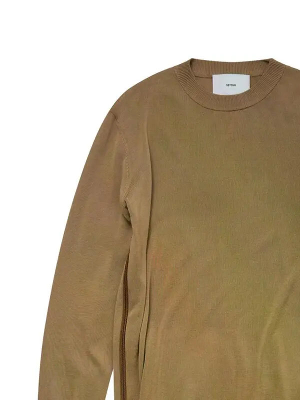 SETCHU Zip-detail Knit Sweater