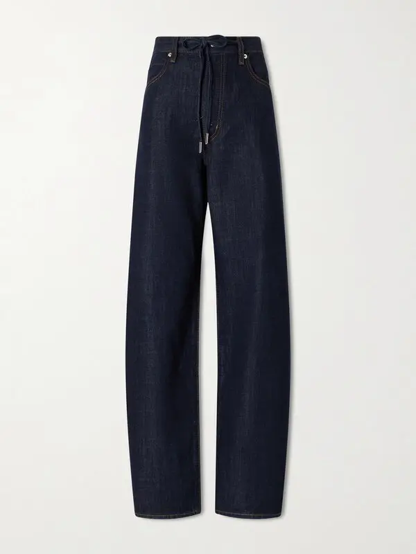 FRAME The Off Duty High-rise Barrel-leg Jeans - Blue