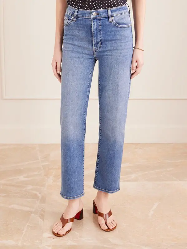 FRAME Le Sleek Straight High-rise Jeans