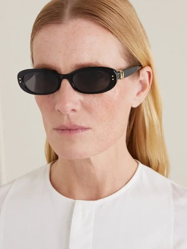 Dior Oval-frame Acetate Sunglasses