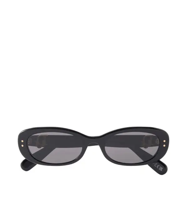 Dior Oval-frame Acetate Sunglasses - Black
