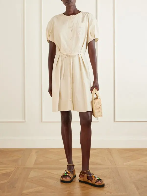 Loewe Suede Sandals With Anagram Beads - Brown