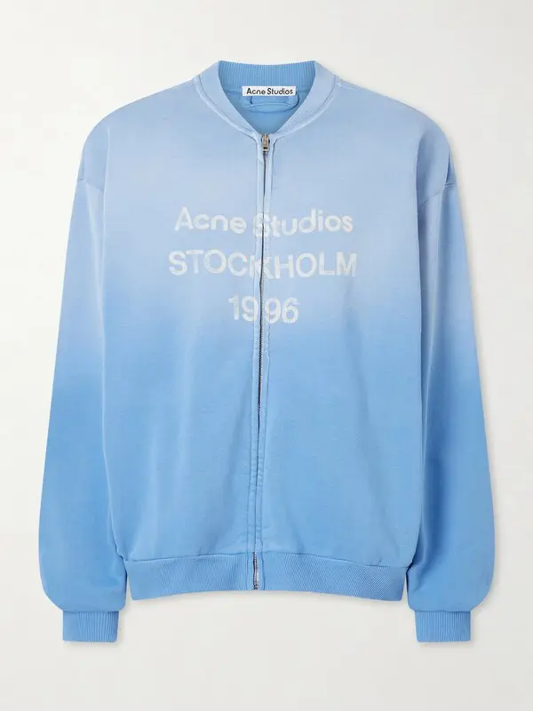 Acne Studios Fiah Zip-up Sweatshirt - Blue