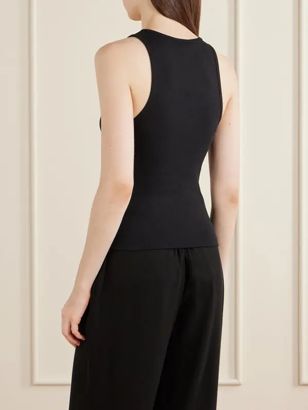 Matteau Organic Cotton Ribbed High Neck Tank