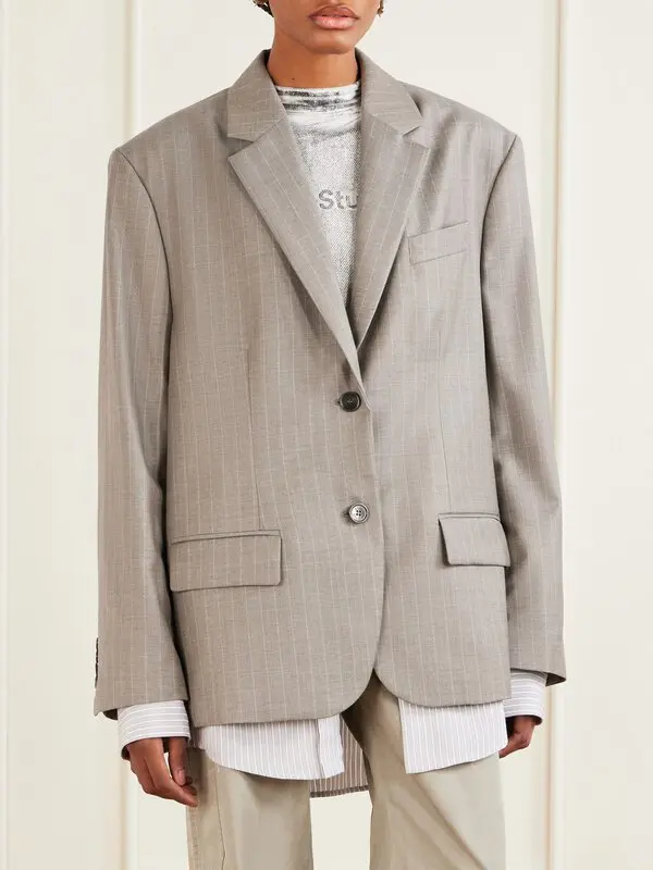 Acne Studios Julago Mels Pinstripe Wool Blazer