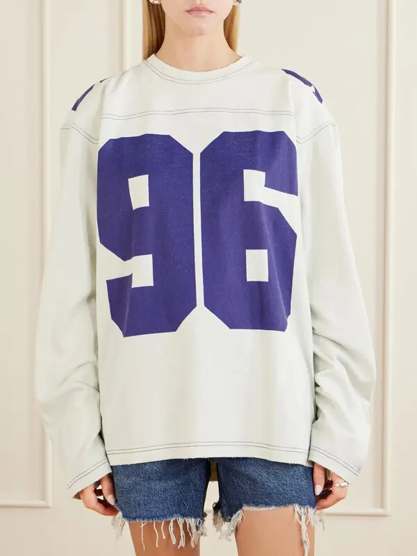 Acne Studios Printed Cotton-jersey Sweater