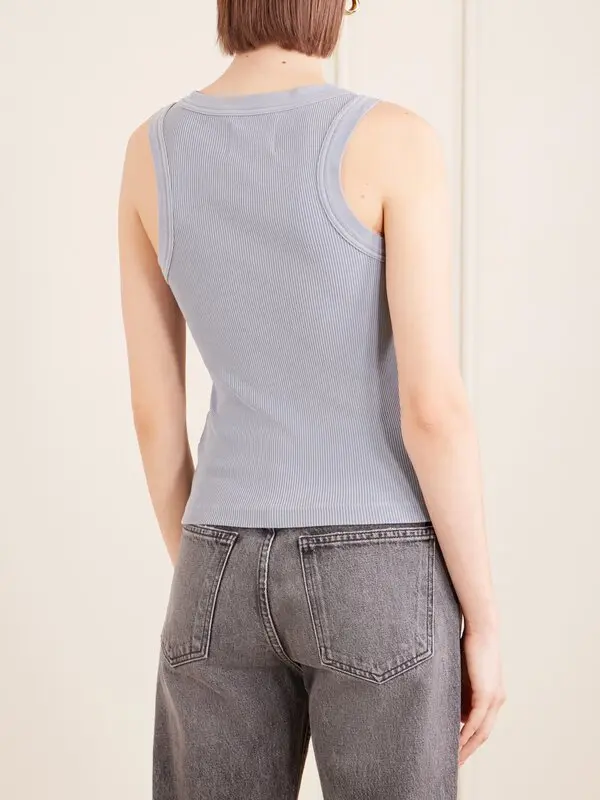 Citizens Of Humanity Isabel Ribbed Jersey Tank - Gray