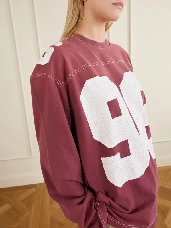 Acne Studios Exfold' Printed Cotton-jersey Sweater