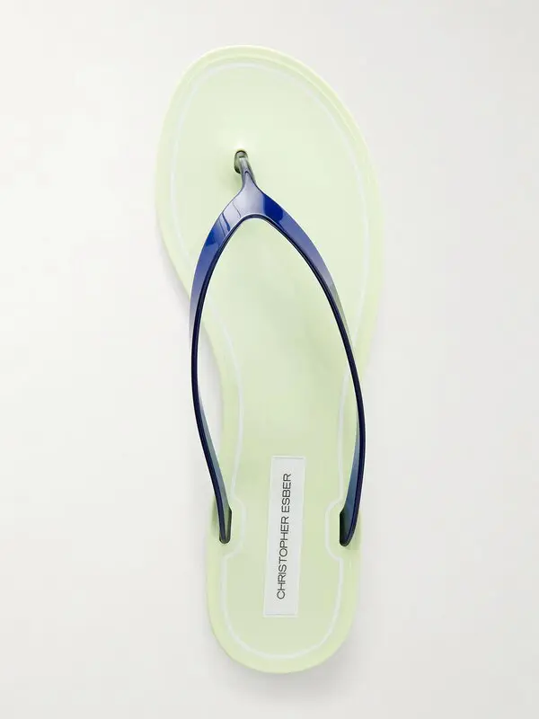 Christopher Esber Jo Pvc Flip Flops - Blue