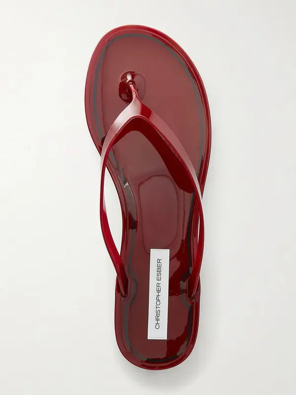 Christopher Esber Jo Pvc Flip Flops - Red