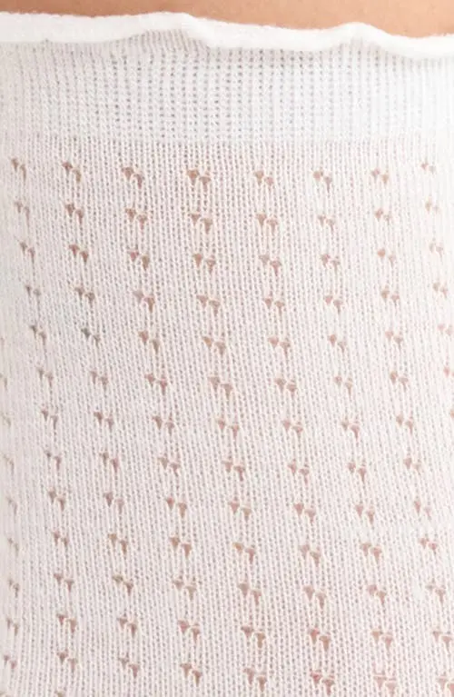 CASA CLARA Regis Lettuce Edge Crew Socks