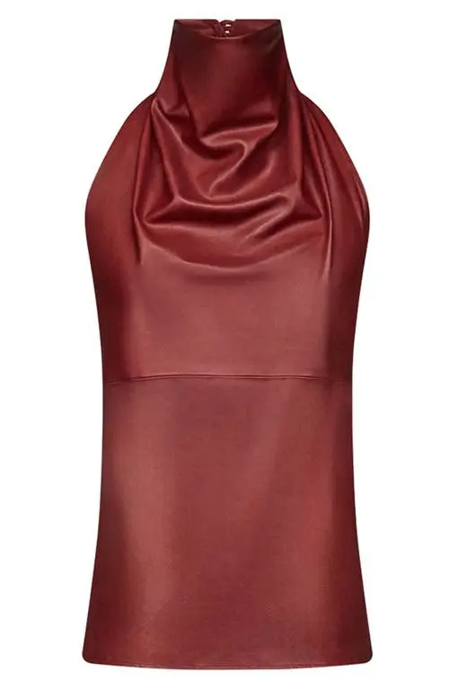TWP Halter Leather Top