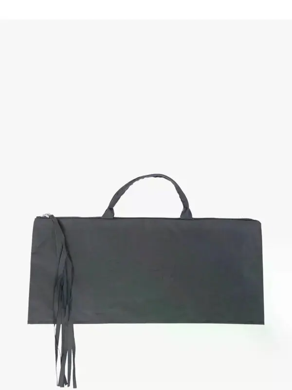 SCHA Fringe-detail Zip-top Tote Bag - Grey