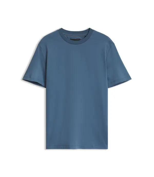 BOSS Crewneck T-shirt In Mercerized Supima Cotton - Blue