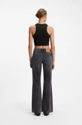 Hugo Cropped Stretch-cotton Tank Top