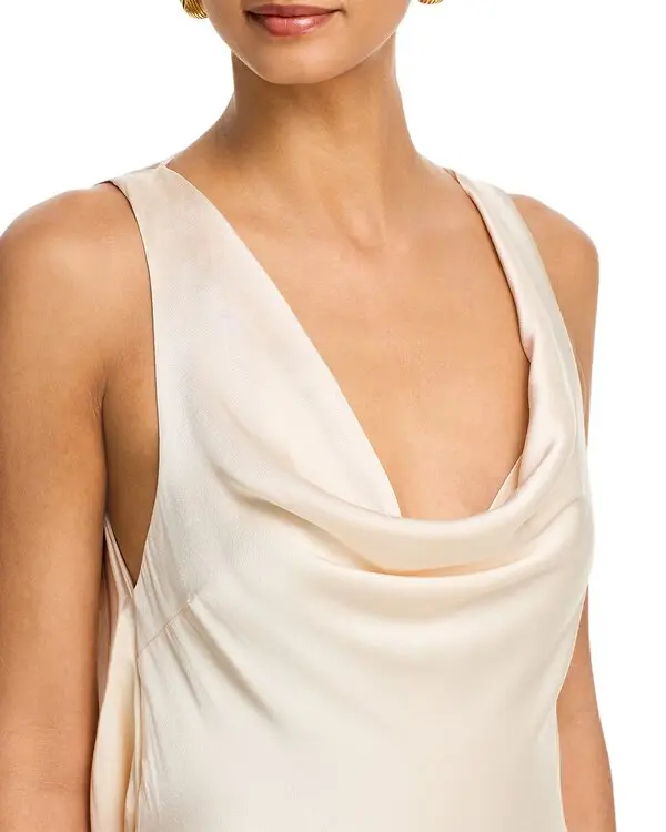 RUMORED Cowl Neck Evening Gown