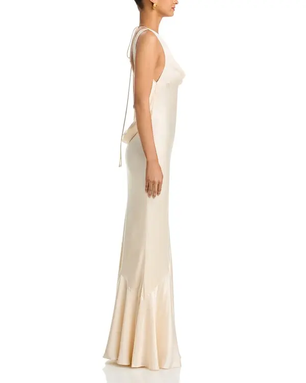 RUMORED Cowl Neck Evening Gown