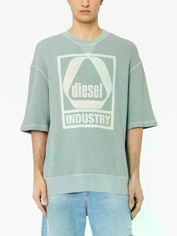 DIESEL® Logo-print Knitted T-shirt