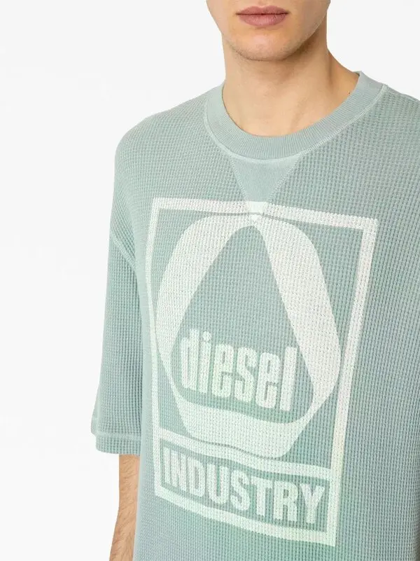 DIESEL® Logo-print Knitted T-shirt