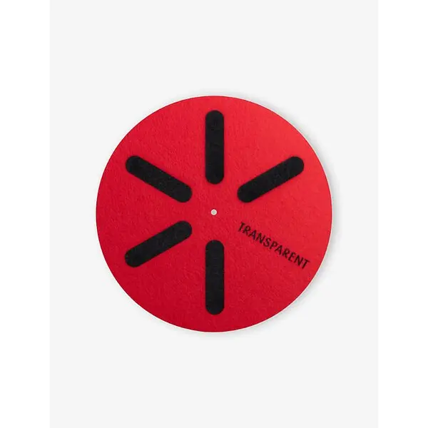 TRANSPARENT Turntable Slip Mat - Red