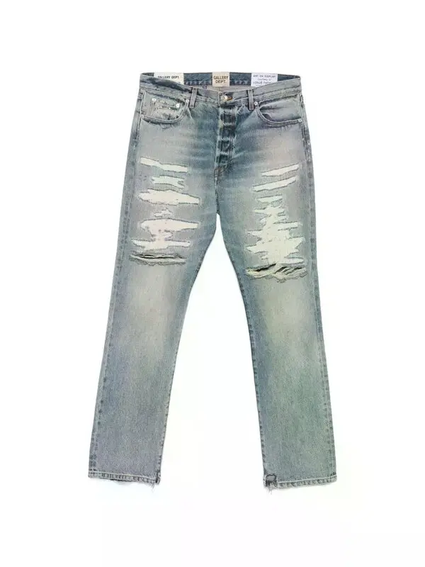 GALLERY DEPT. Belt-loop Distressed Jeans - Blue