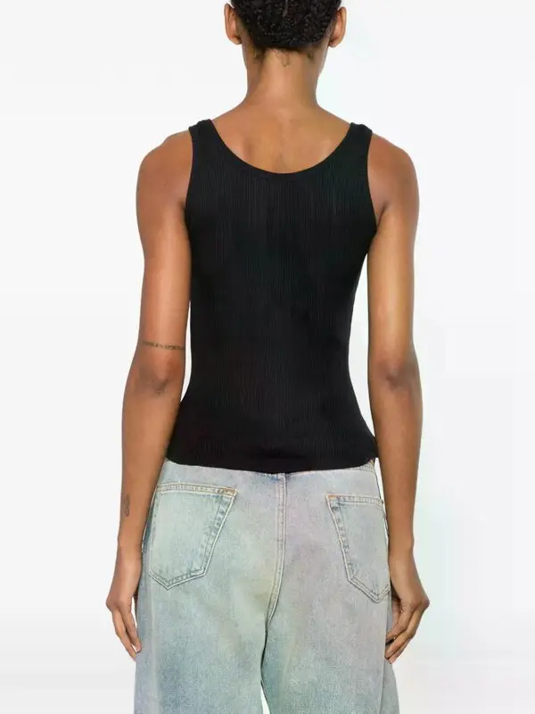 Amiri Embroidered Logo Tank Top - Black