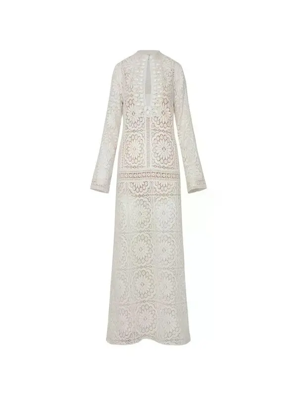 Johanna Ortiz Trails Of Light Maxi Dress - Neutrals